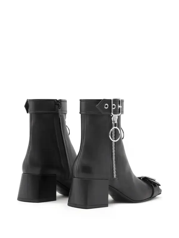 COURREGES Gogo Leather Ankle Boots