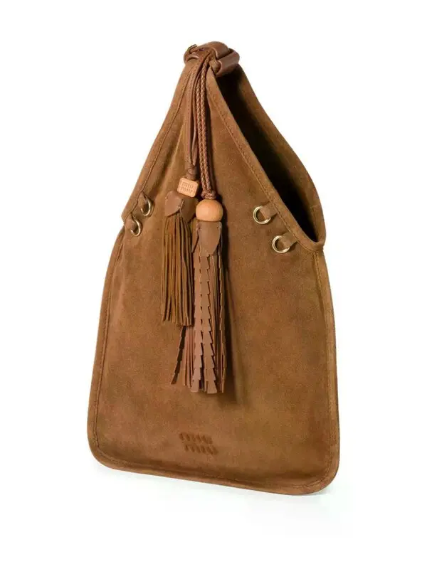 Miu Miu Shoulder Bag With Decorative Tassels
