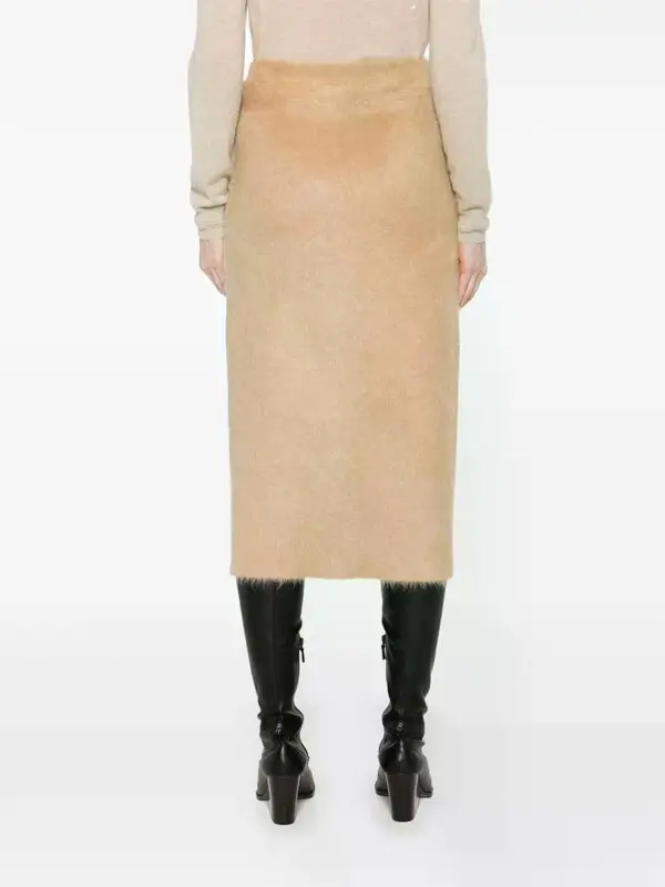 Fabiana Filippi Brushed Mohair Pencil Skirt