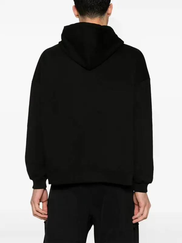 Gcds Embroidered Cotton Jersey Hoodie