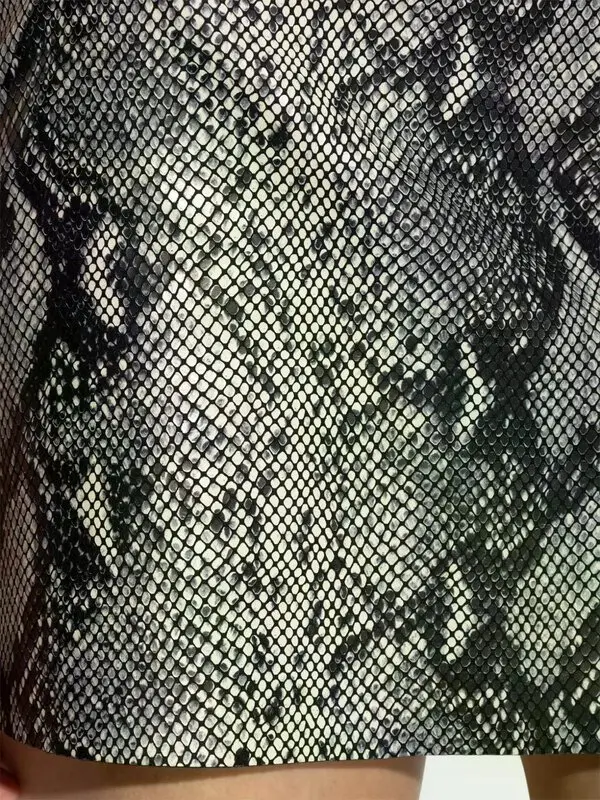 ALLSAINTS Renai Snakeskin Print Mini Skirt