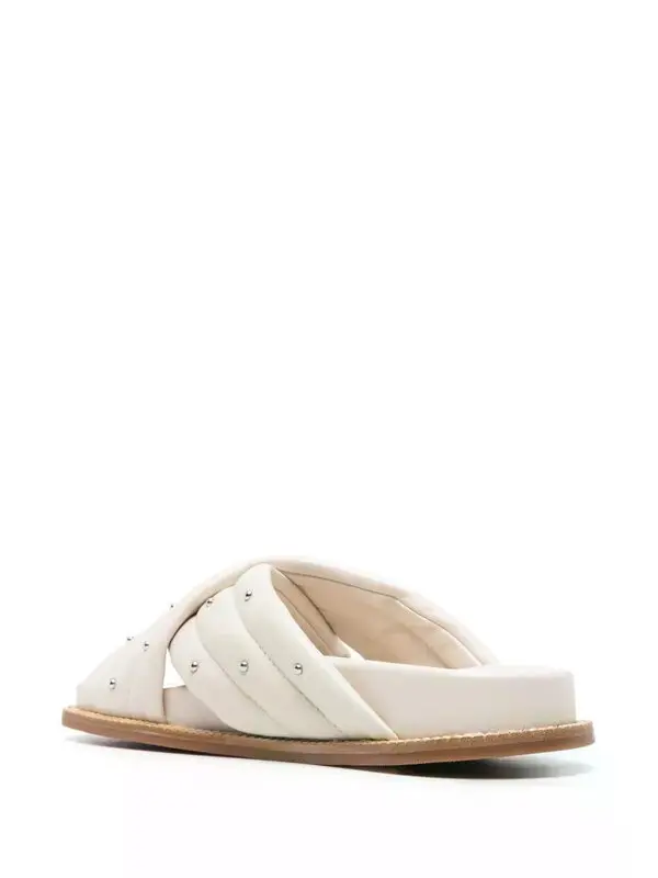 Fabiana Filippi Leather Studded Slides