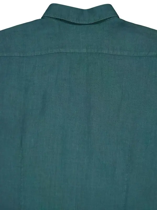 Boglioli Classic-collar Linen Shirt - Blue