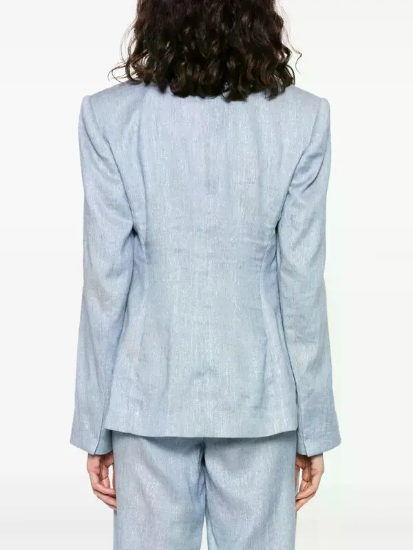 GENNY Pipe-trimmed Double-breasted Blazer