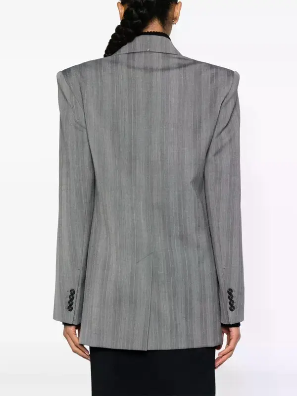 Sportmax Herringbone Double-breasted Blazer