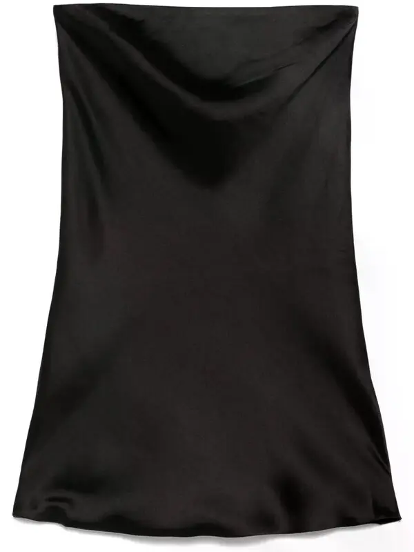Norma Kamali Strapless Bias-cut Mini Dress