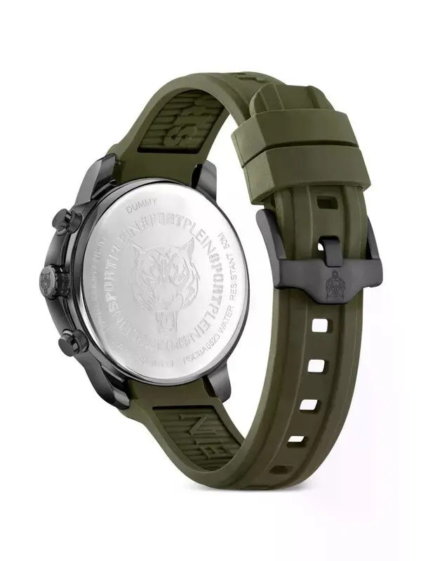 PLEIN SPORT Chronograph Watch With Rubber Strap - Green