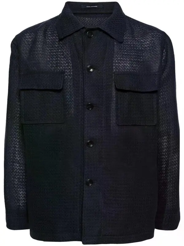 Tagliatore Textured Finish Button-down Jacket