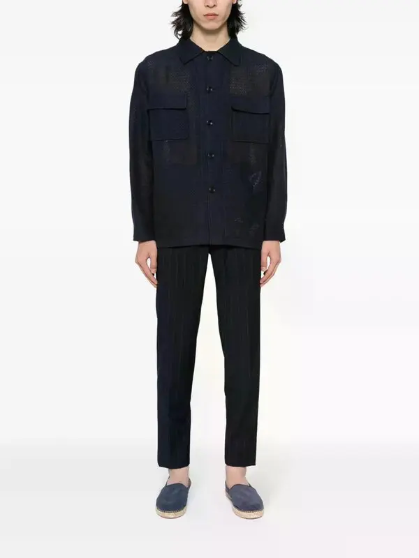 Tagliatore Textured Finish Button-down Jacket