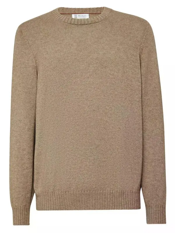 Brunello Cucinelli Cashmere Crewneck Jumper - Neutrals