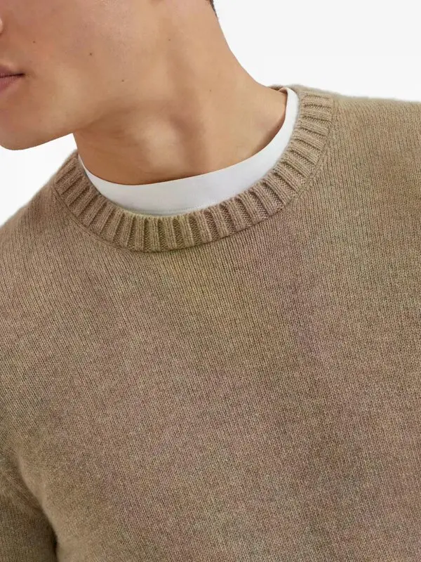 Brunello Cucinelli Cashmere Crewneck Jumper - Neutrals