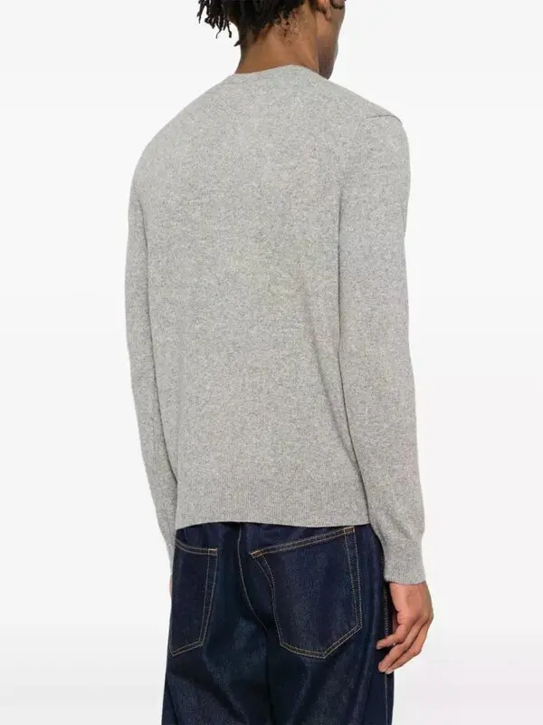 Play Comme Des Garcon Wool Cardigan - Grey