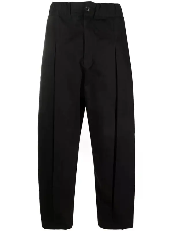 SAGE NATION Box-pleat Wide-leg Trousers