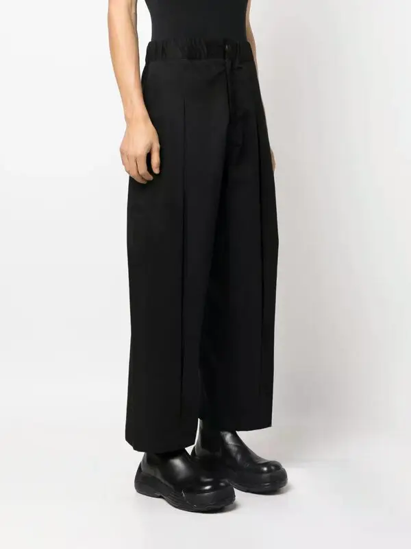 SAGE NATION Box-pleat Wide-leg Trousers