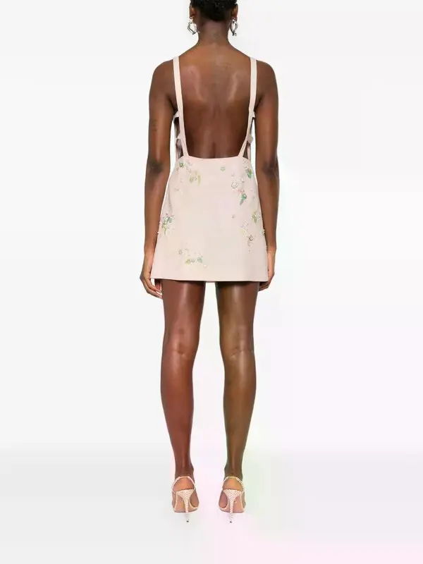 Bernadette Kimberly Mini Dress With Floral Embellishments