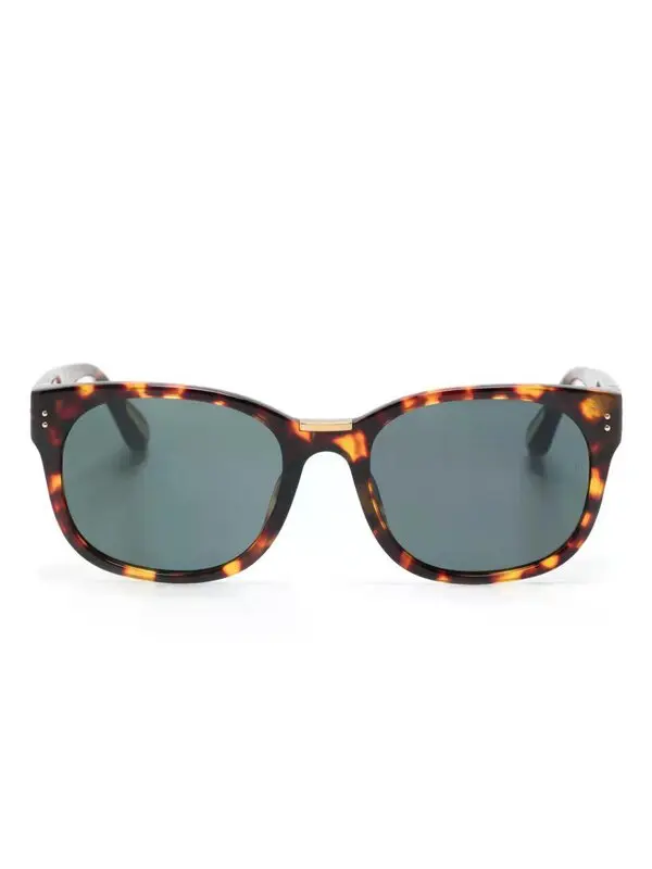 Linda Farrow Cedric Square-frame Sunglasses - Brown