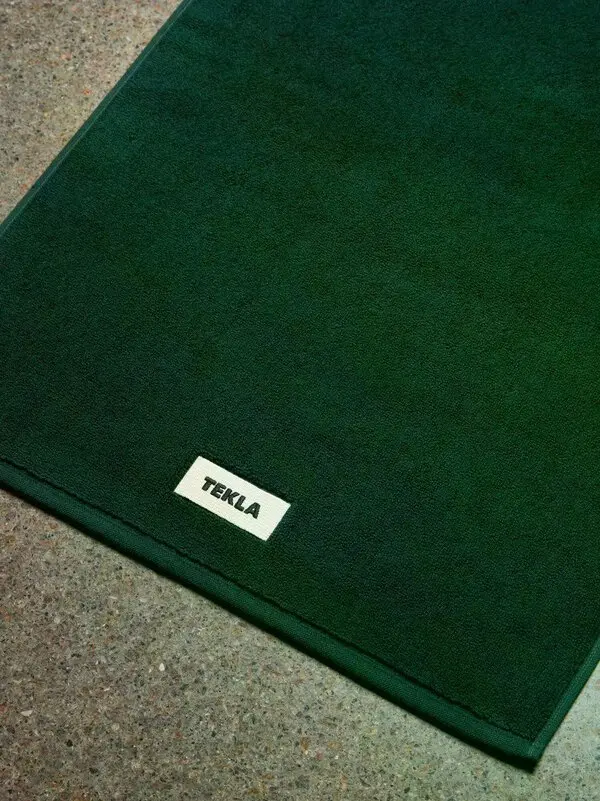 TEKLA Logo-patch Bath Mat - Green