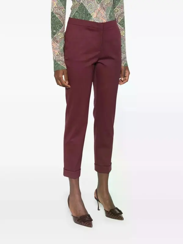 Etro Cropped Wool Trousers