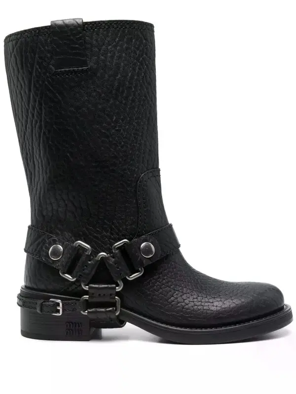 Miu Miu Leather Ankle Boots