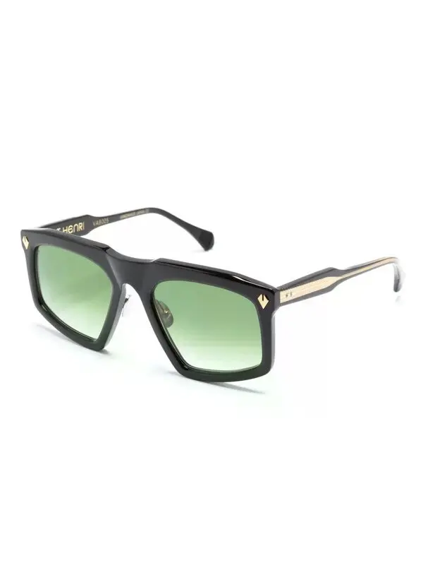 T HENRI EYEWEAR Square Frame Sunglasses - Black