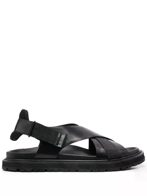 Premiata Crossover Strap Leather Sandals