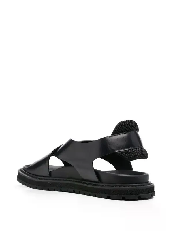 Premiata Crossover Strap Leather Sandals