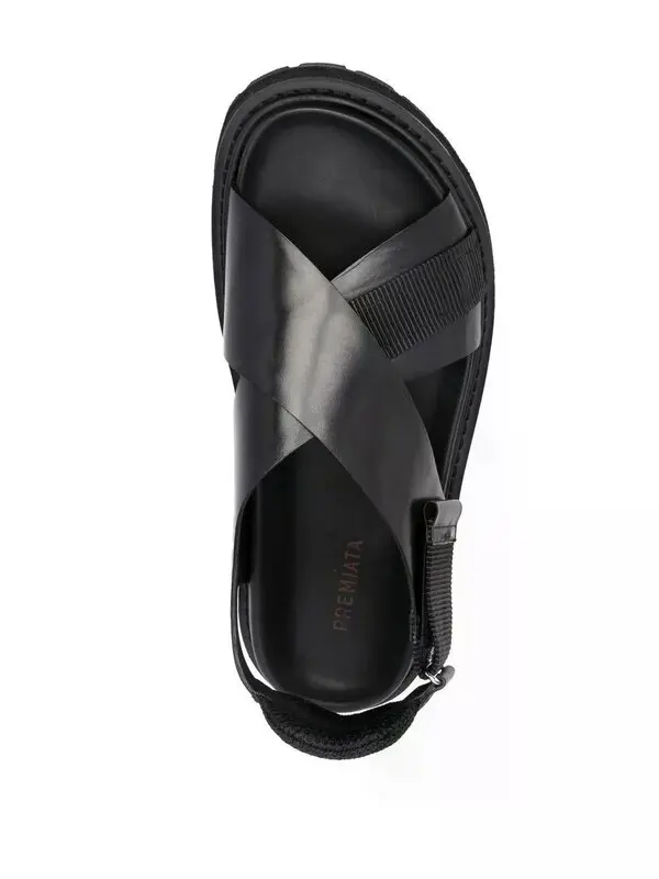 Premiata Crossover Strap Leather Sandals
