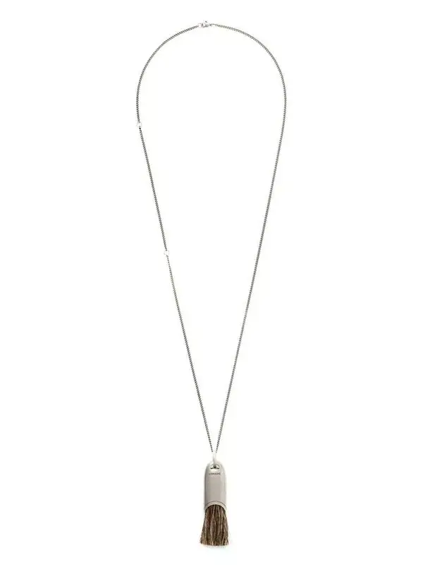 LEMAIRE Personal Brush Pendant Necklace - Silver