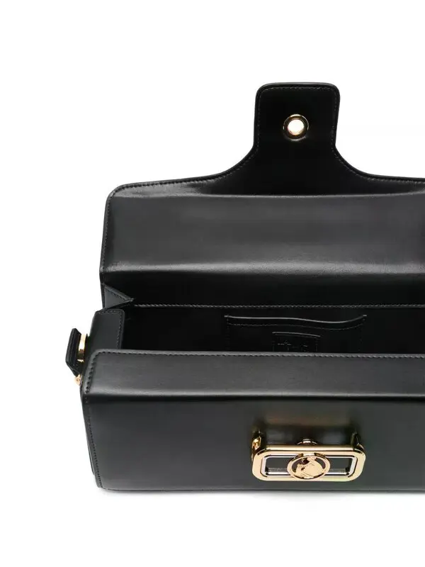 LANVIN Medium Pencil Cat Leather Bag With Signature Motif