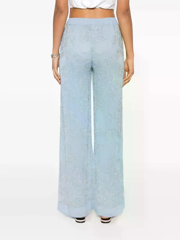 P.a.r.o.s.h Beaded Wide-leg Trousers