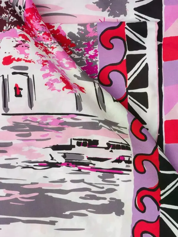 Prada Pittoresque Paris Silk Scarf