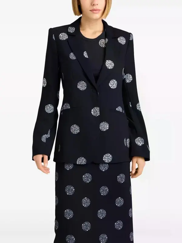 Cinq À Sept Karlie Crystal Embellished Blazer