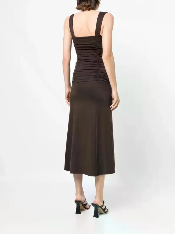 REFORMATION Suvi Ruched Midi Dress