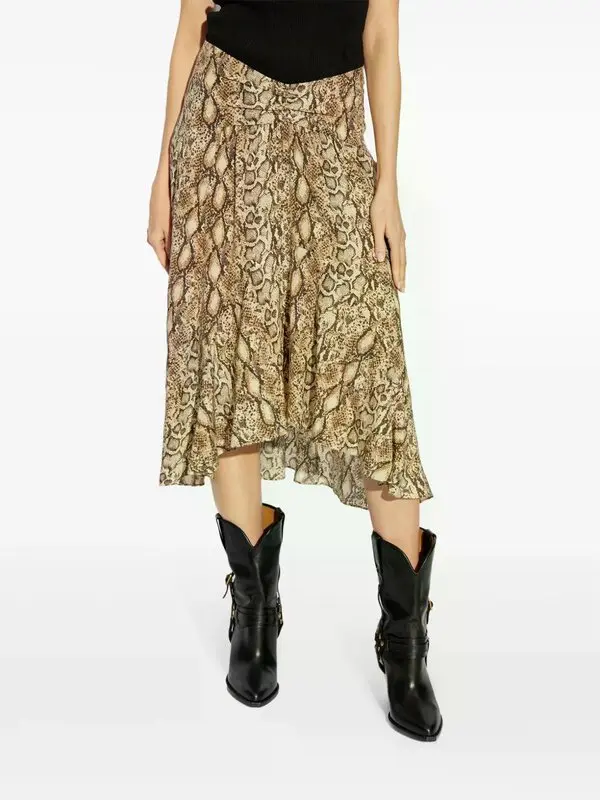 Isabel Marant Étoile Olena Skirt Animal Print