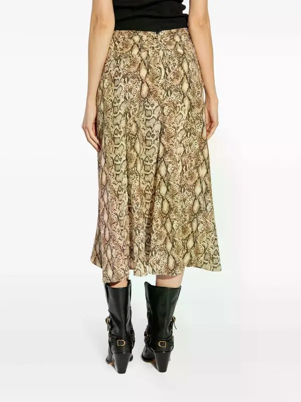 Isabel Marant Étoile Olena Skirt Animal Print