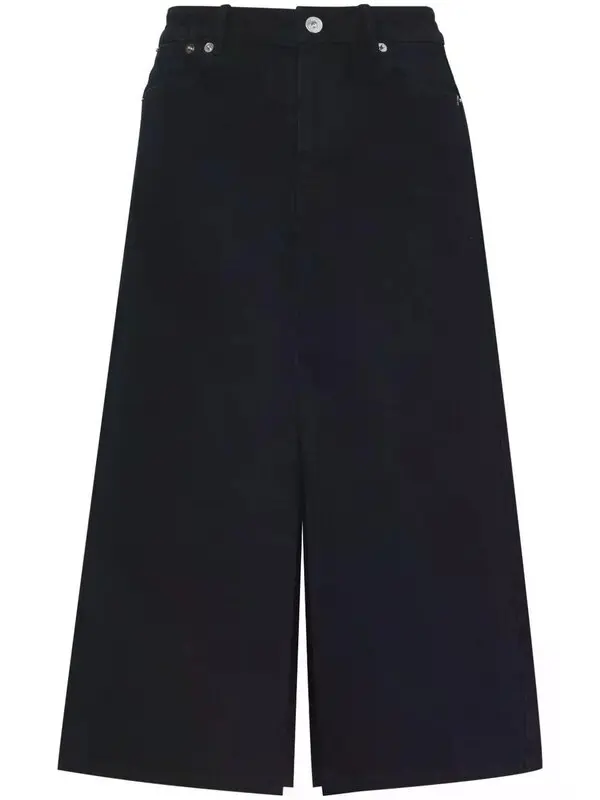 Proenza Schouler White Label A-line Denim Midi Skirt