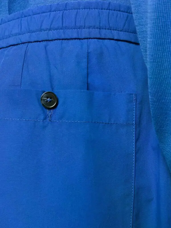 Officine Générale Joaquim Drawstring Waist Cotton Shorts