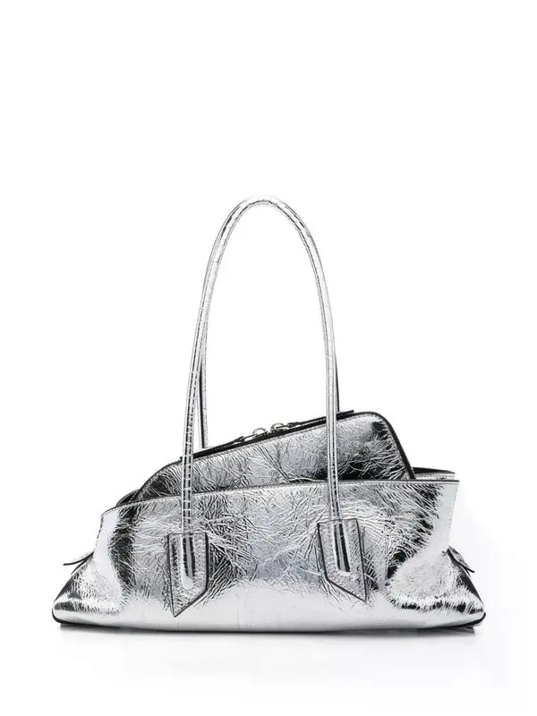Attico Small La Passeggiata Shoulder Bag - Silver