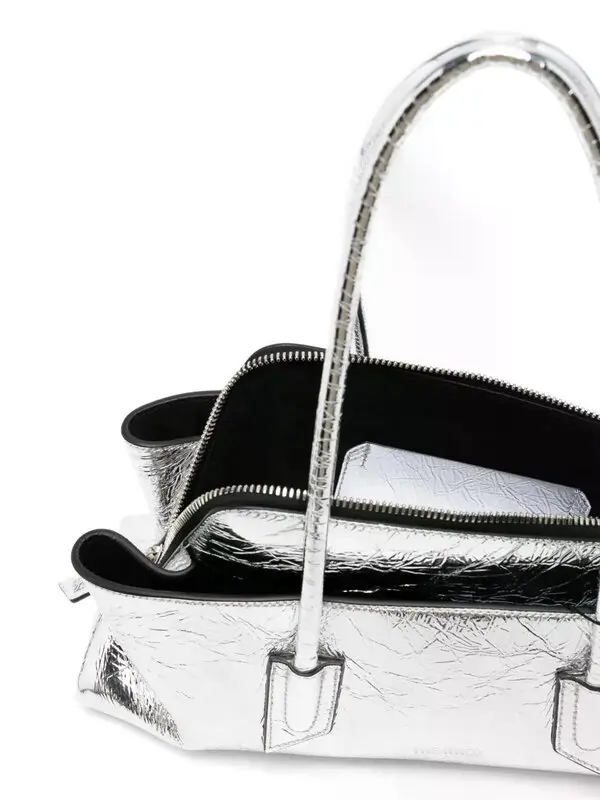 Attico Small La Passeggiata Shoulder Bag - Silver