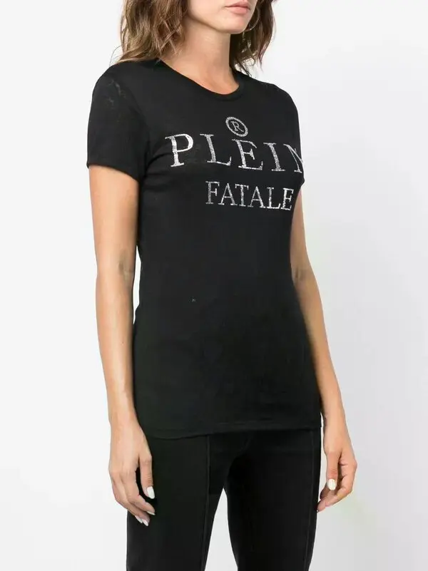 Philipp Plein Embellished Cotton T-shirt