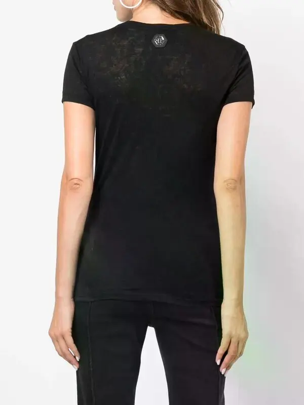 Philipp Plein Embellished Cotton T-shirt