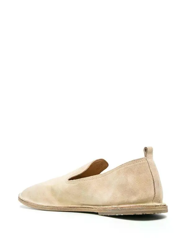 Marsèll Suede Round-toe Loafers - Neutrals