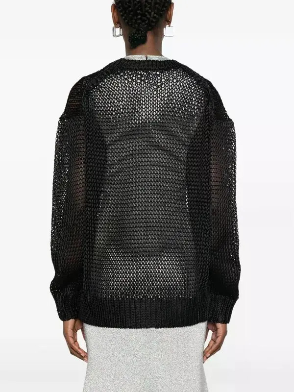 JIL SANDER Open-knit Crew Neck Sweater
