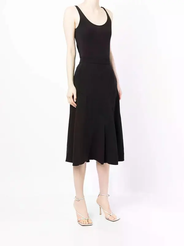 Shiatzy Chen Silk A-line Skirt