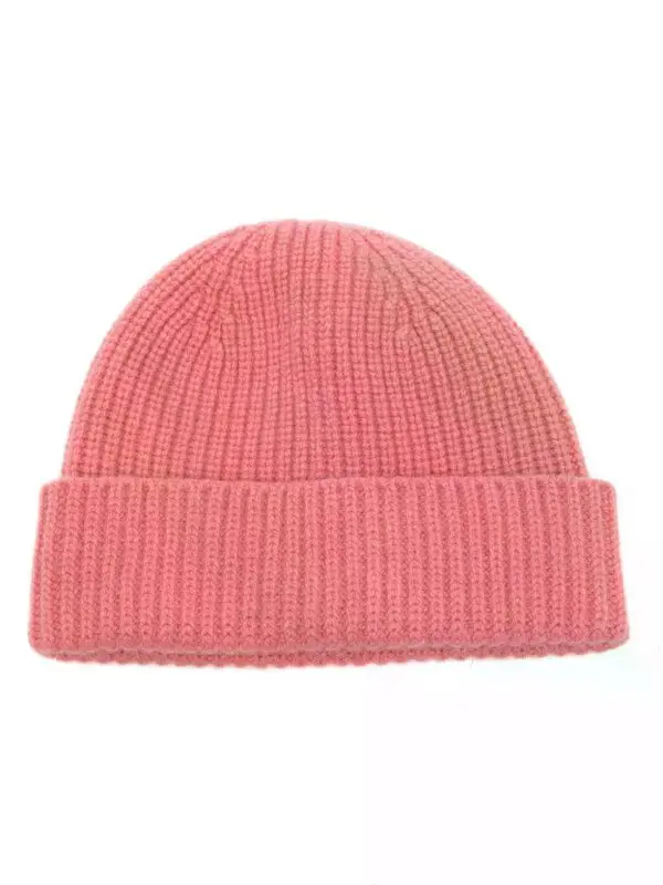 Pringle Of Scotland Ribbed Knit Beanie - Pink