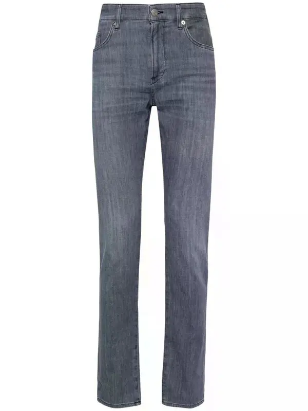 BOSS Mid-rise Slim-fit Jeans - Grey