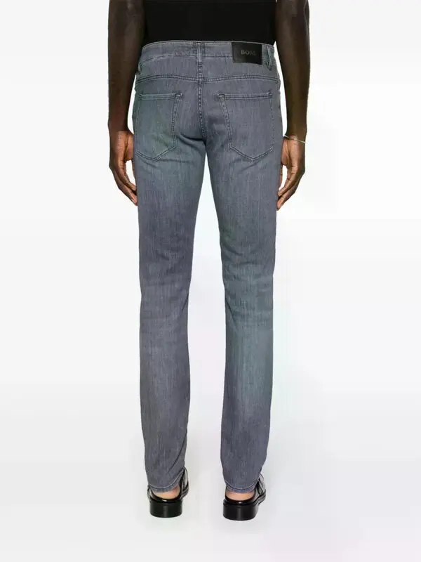 BOSS Mid-rise Slim-fit Jeans - Grey