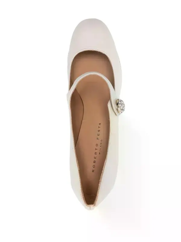 Roberto Festa 95mm Leather Mary Jane Pumps