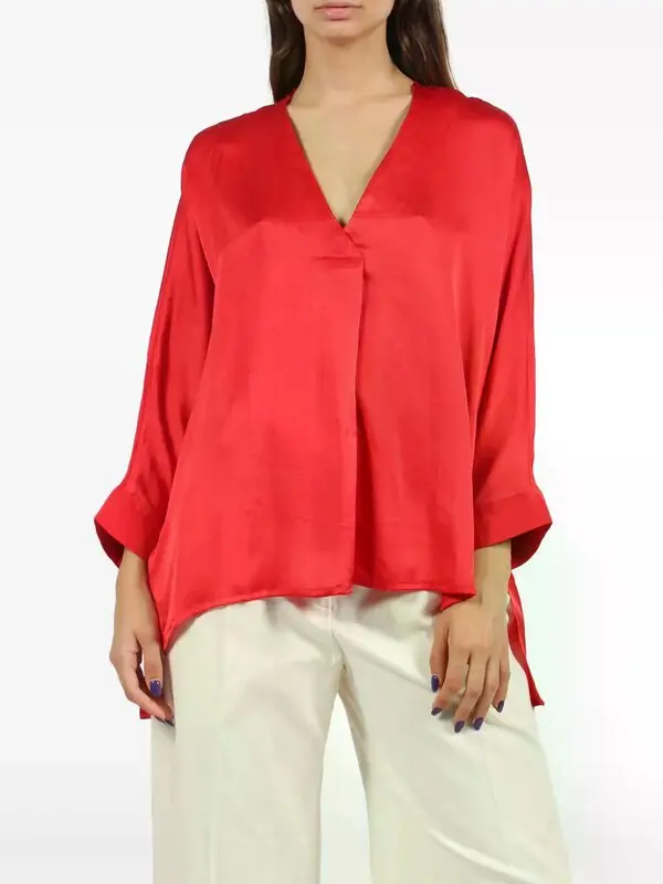 THE ROSE IBIZA Silk Blouse - Red