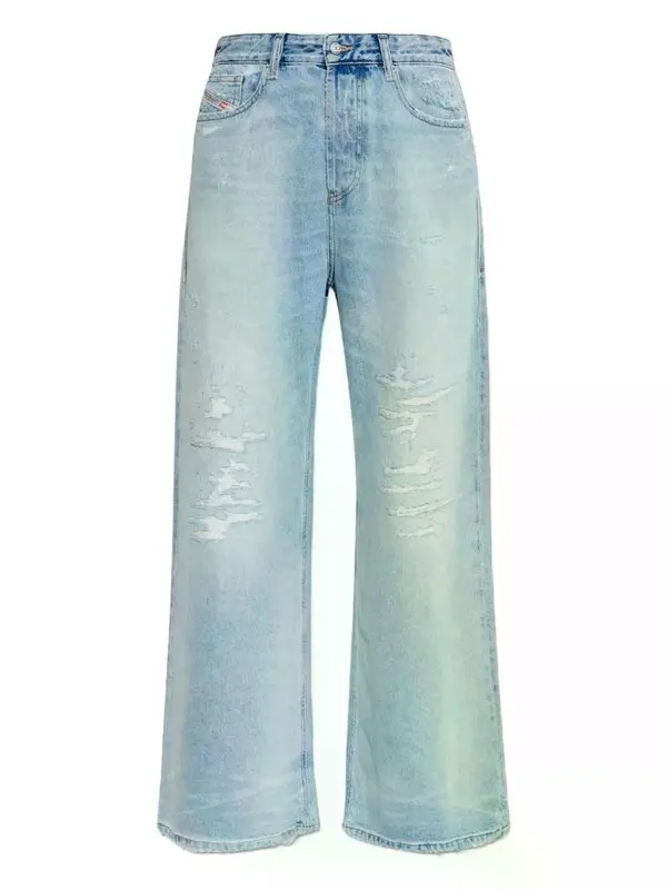 DIESEL® 1996 D-sire Distressed Wide-leg Jeans